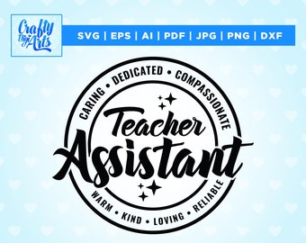 Teacher's Assistant Svg, Teacher's Aide Svg, Teacher Aid Svg, Teachers ...