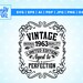 60th Birthday Svg, Vintage 1963 Svg, 1963 Aged to Perfection, Aged to ...
