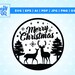 Winter Scene SVG, Snowy Christmas Svg, Pine Trees, Snow, Deer Stag ...