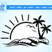 Wave Svg, Sunset Svg, Beach Svg, Sunshine Svg, Summer Svg, Png, Cricut ...
