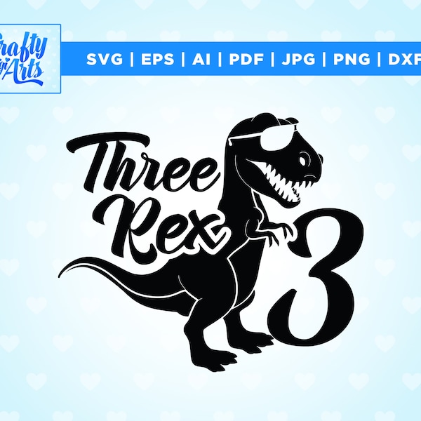 Three Rex Svg - Etsy