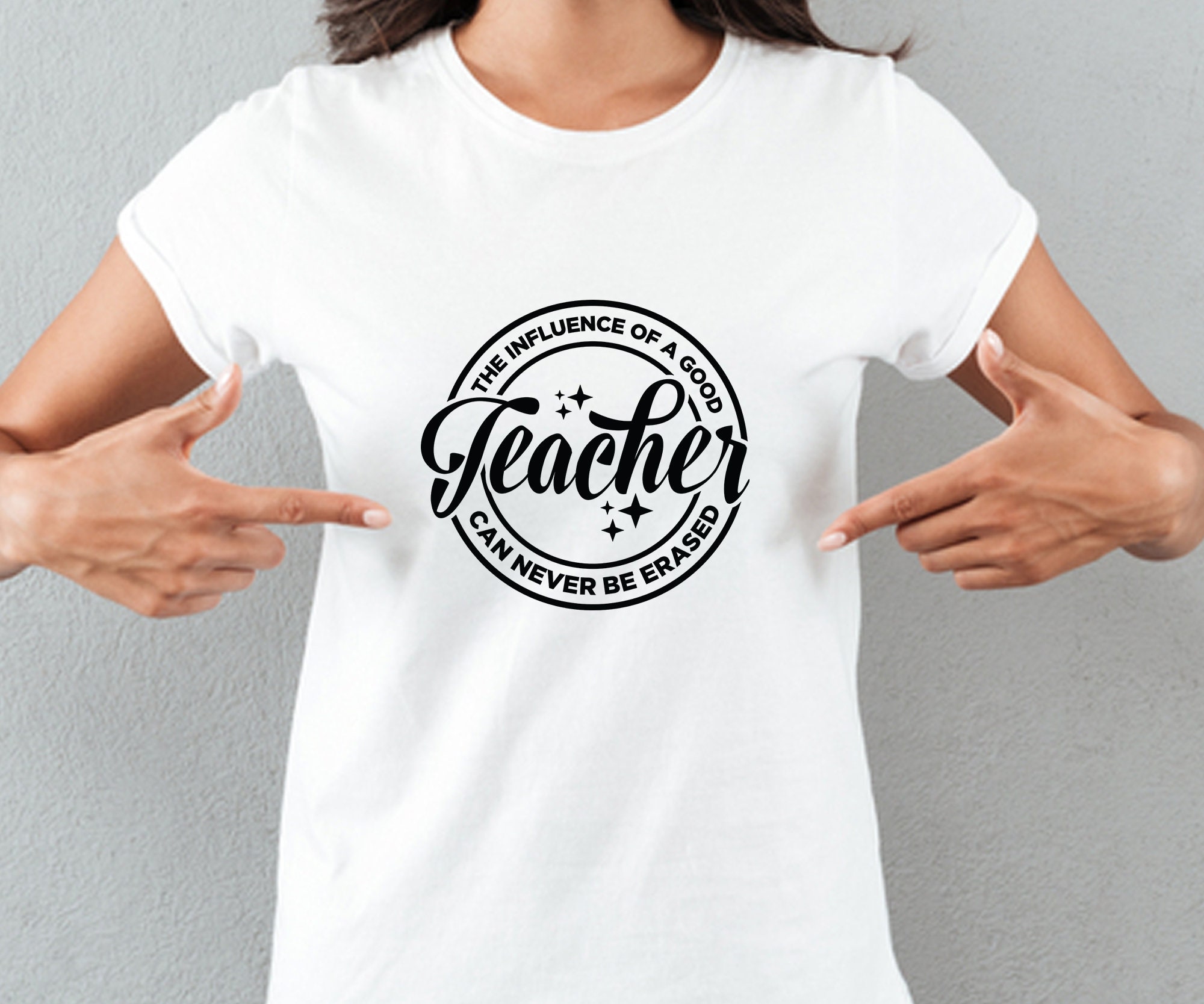 Teacher Svg Teacher Shirt Svg Influence Svg Good Svg Can - Etsy