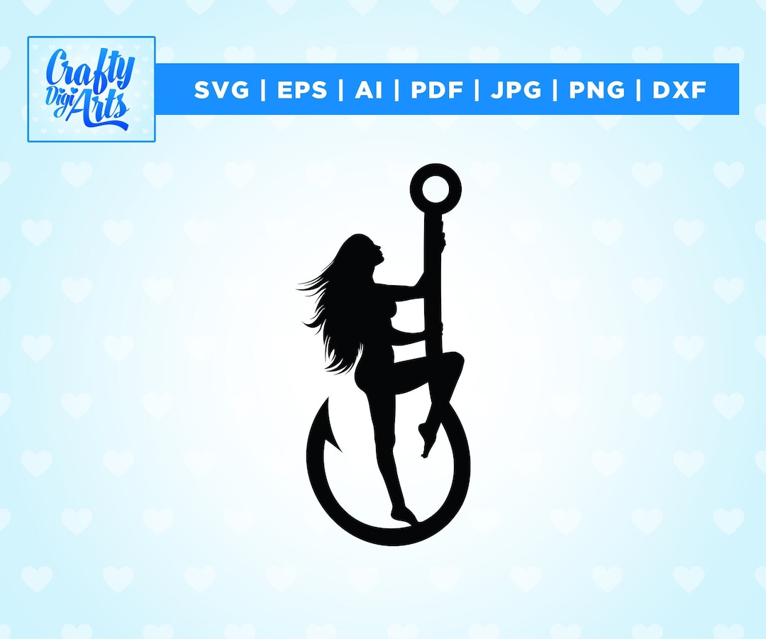 Girl on Hook SVG, Cricut, Png, Svg, Sublimation, Weekend Hooker SVG ...