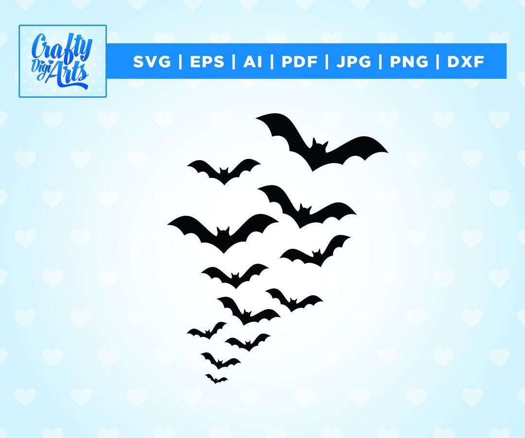 Halloween Bats Svg, Spooky Bats Svg, Bats Svg, Halloween Design Svg ...
