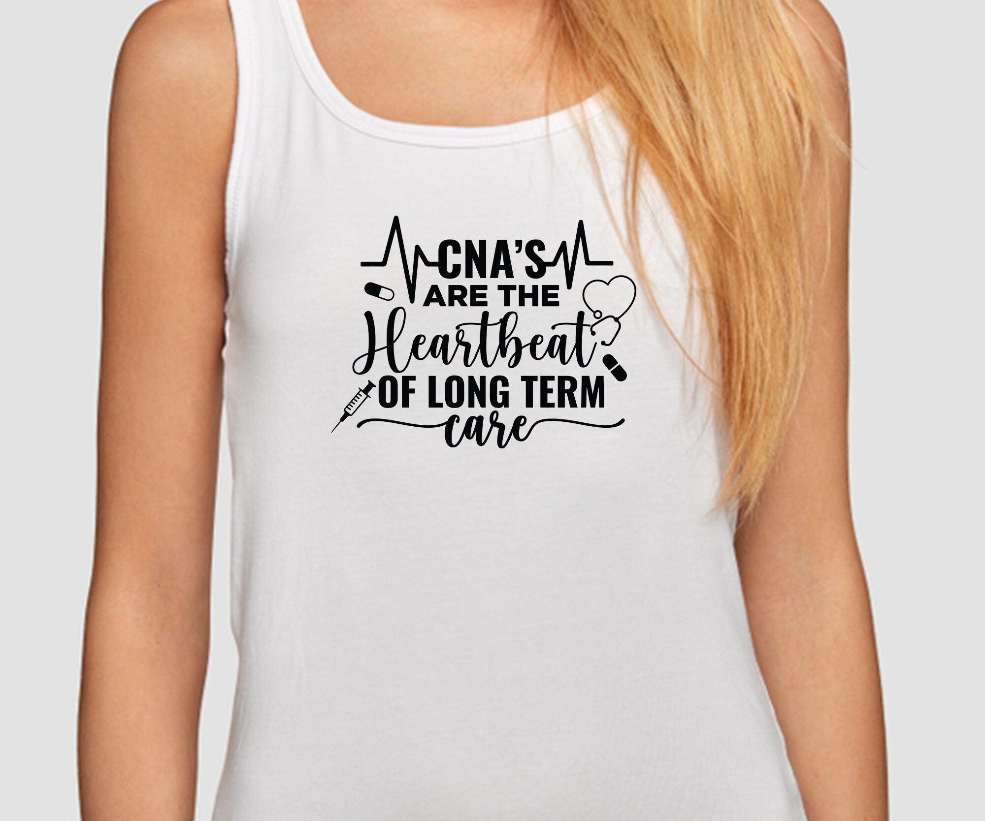 Cna's Are the Heartbeat of Long Term Care Svg CNA Gifts - Etsy