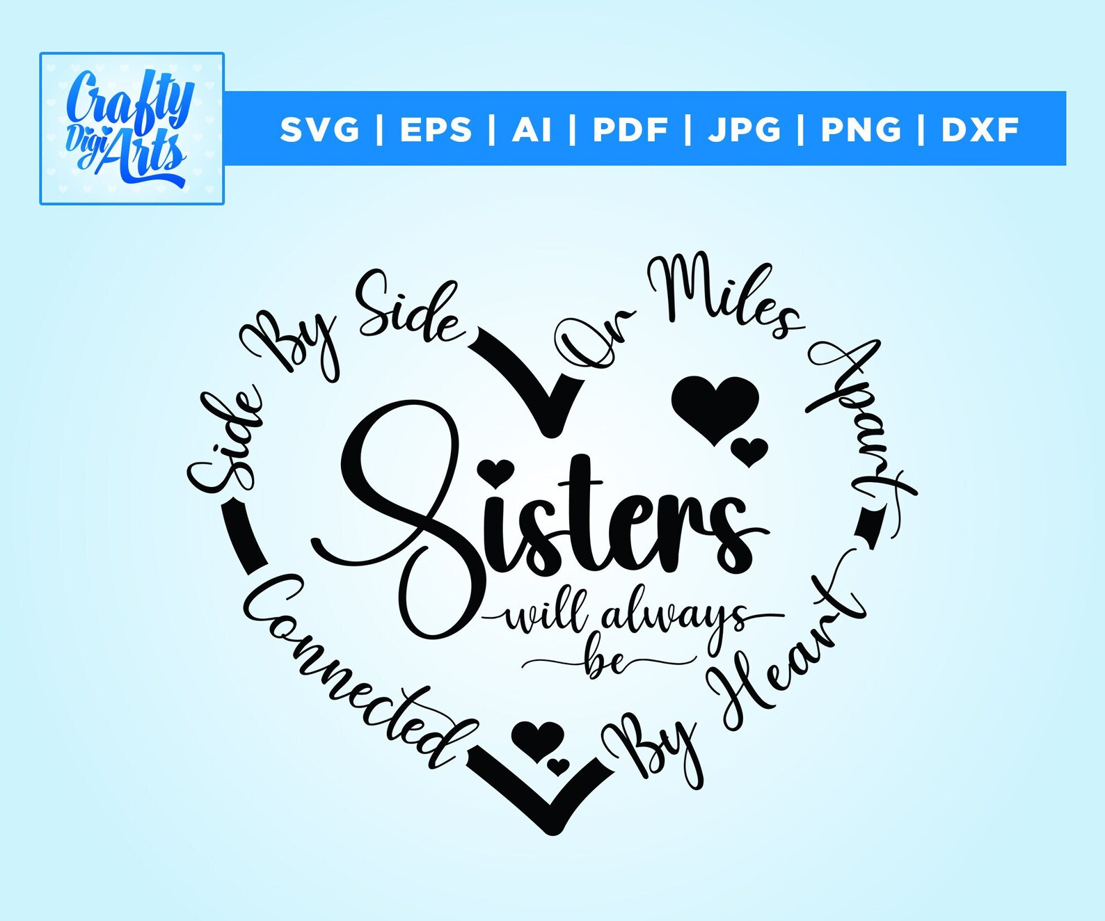 Best Sisters SVG, Sisters SVG, Side by Side, , Sisters Love Svg ...