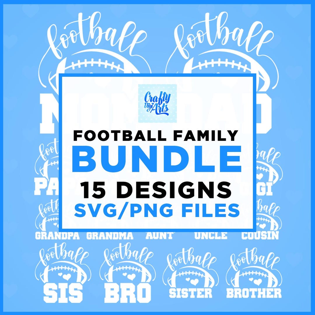 Football Family Svg Png, Football Family Bundle Svg, Cricut, Football ...