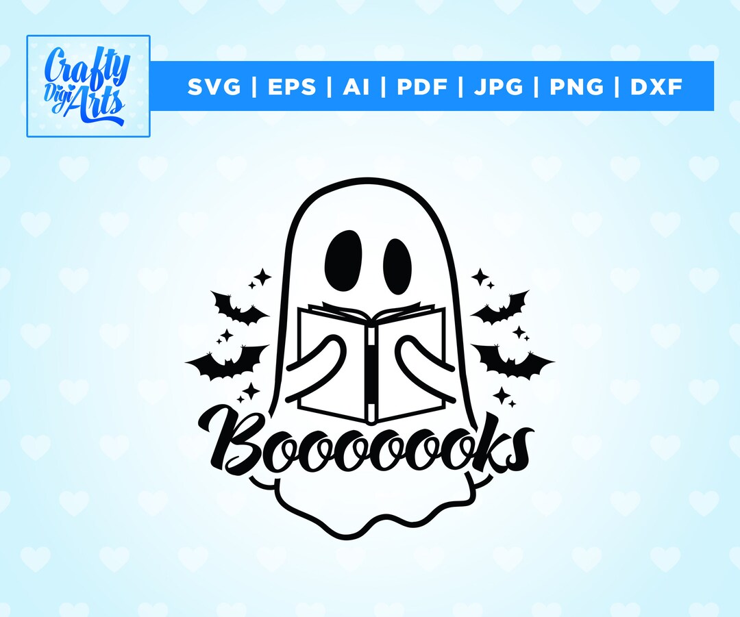 Book Ghost Svg, Halloween Ghost Book Nerd Svg, Read More Books Svg ...