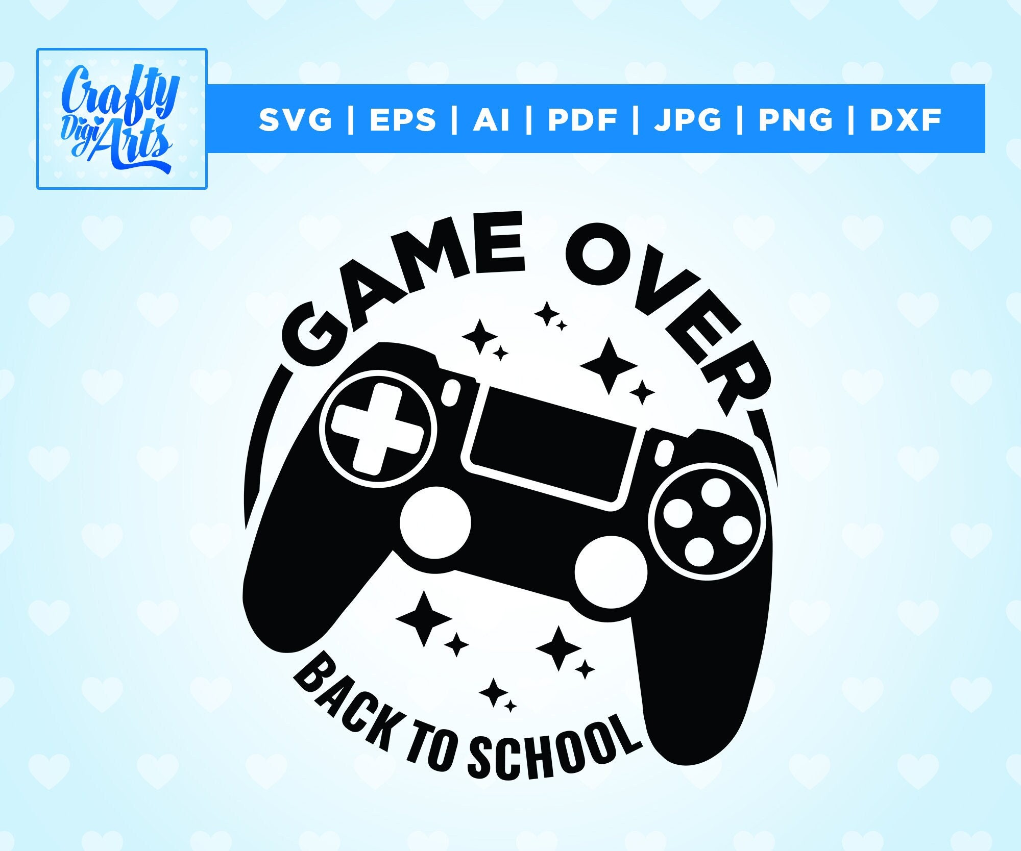 Game Over Back to School Svg Game Controller Svg First Day - Etsy