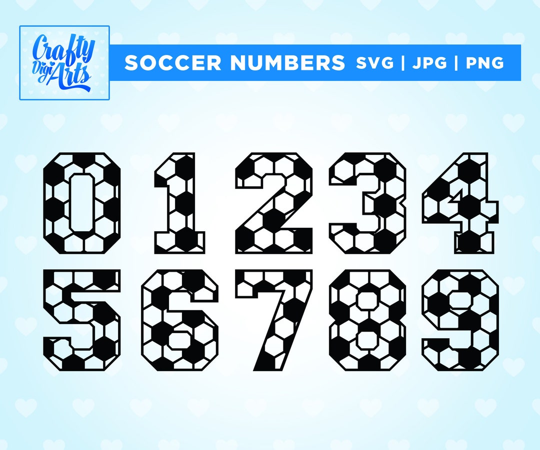 Soccer Numbers Svg, Varsity, Fall Svg, Autumn Svg, Vinyl, Silhouette ...