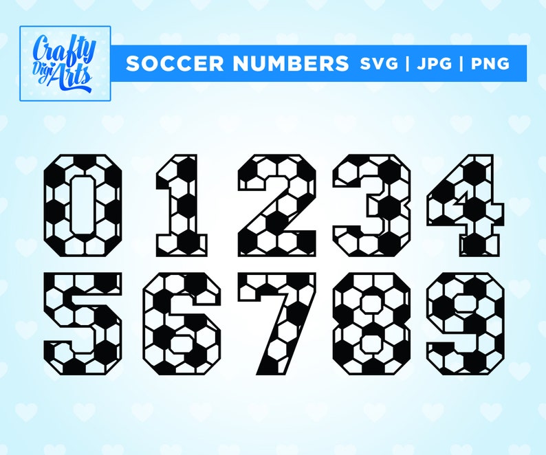 Soccer Numbers Svg Varsity Fall Svg Autumn Svg Vinyl - Etsy