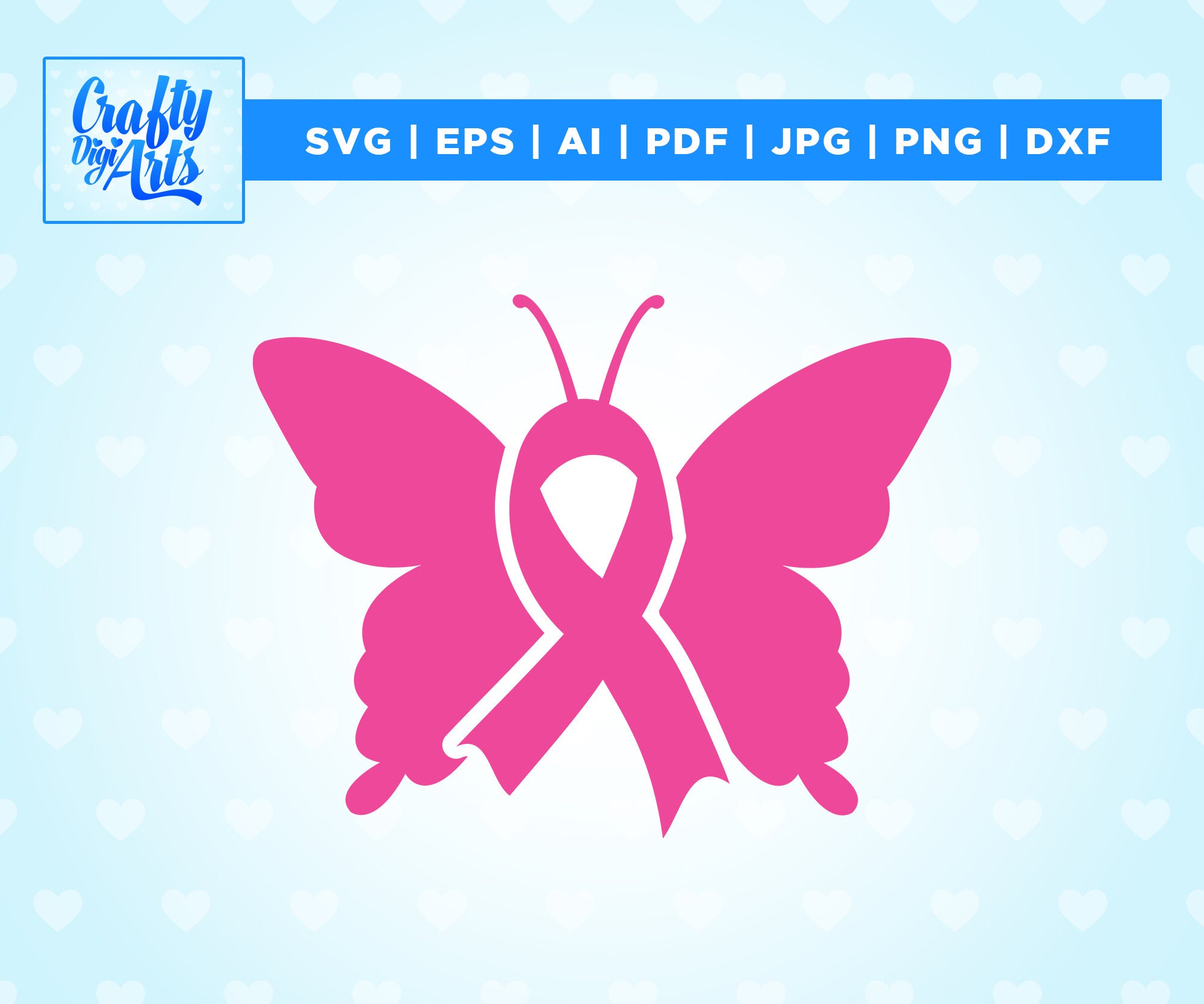 Butterfly Cancer Ribbon Svg Breast Cancer Svg Fight Cancer - Etsy