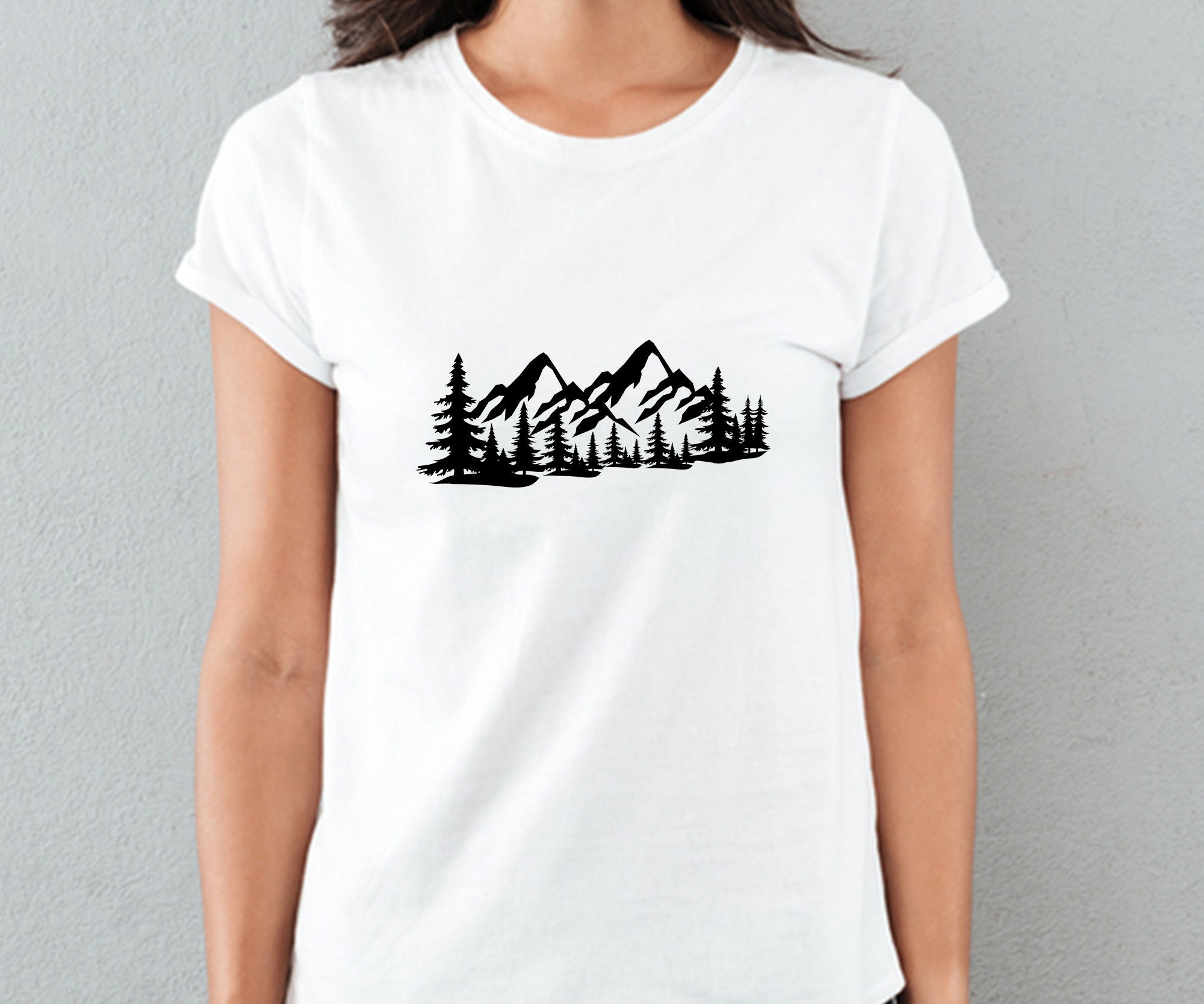 Mountain and Trees Svg Trees Svg Mountain Svg Forest Svg - Etsy Canada