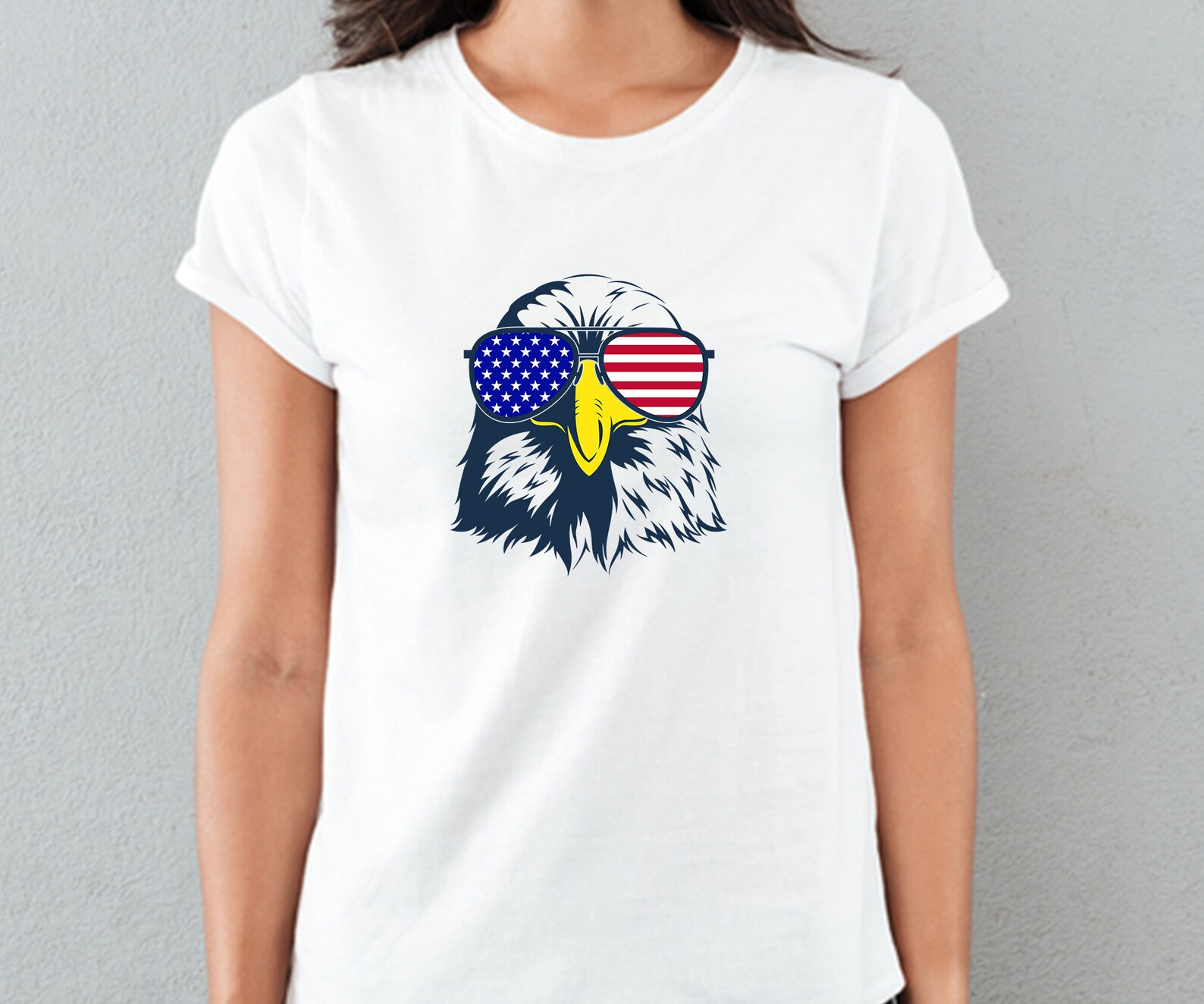 Patriotic Bald Eagle With Sunglasses, 4th July Svg, American Eagle ...