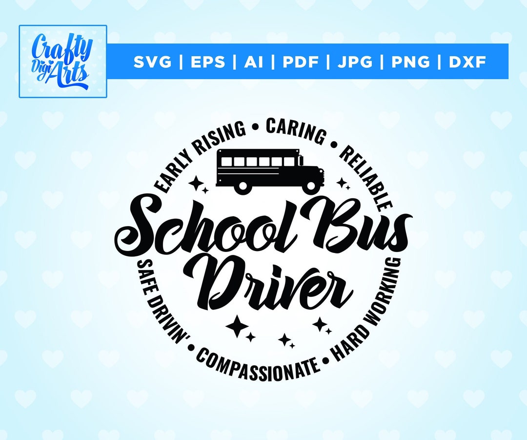 School Bus Driver SVG, Cricut, Png, Svg, Sublimation, School Bus SVG ...