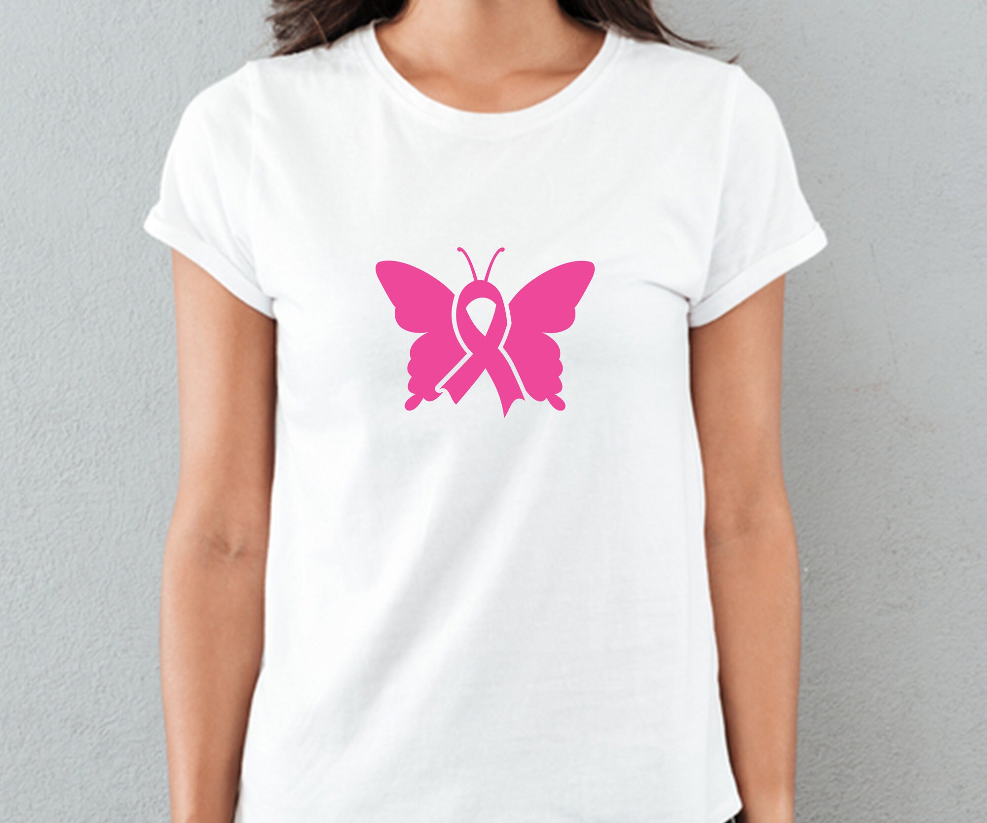 Butterfly Cancer Ribbon Svg Breast Cancer Svg Fight Cancer - Etsy