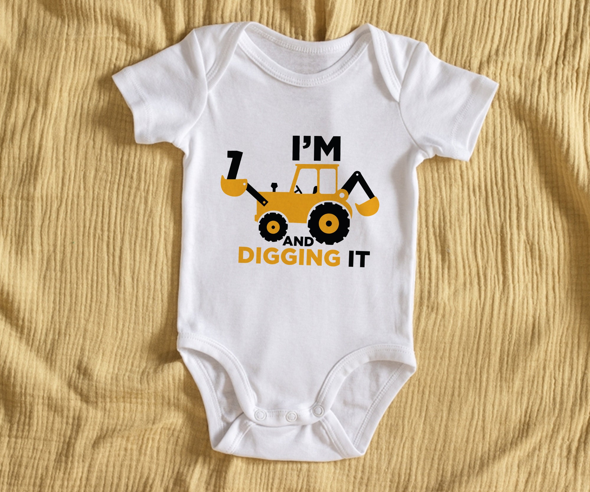 I'm 1 and Digging It Svg Construction Svg 1st Year - Etsy