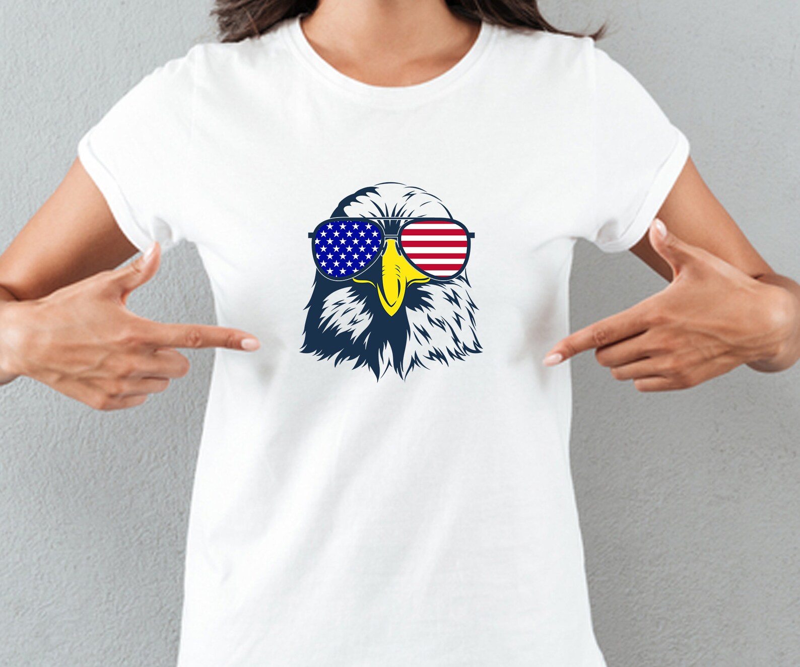 Patriotic Bald Eagle With Sunglasses, 4th July Svg, American Eagle ...