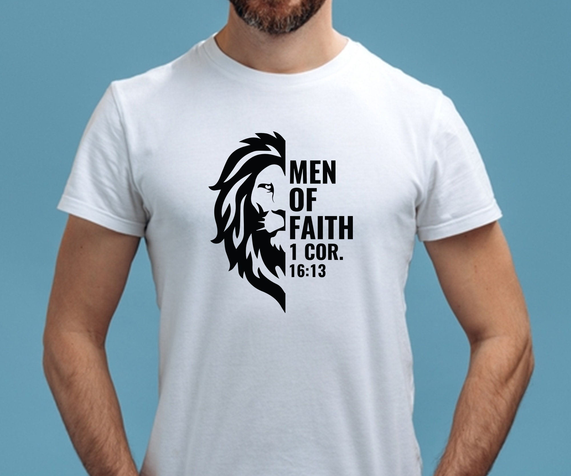 Men of Faith SVG, Scripture Bible Verse PNG, Christian Shirts Clipart ...