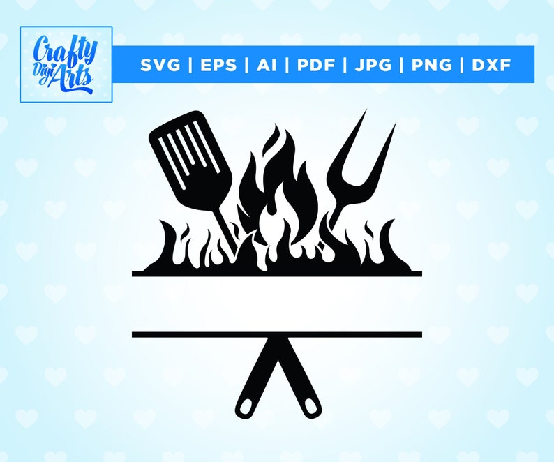 Grilling SVG BBQ Grill Svg Barbeque Clipart Grill Monogram - Etsy