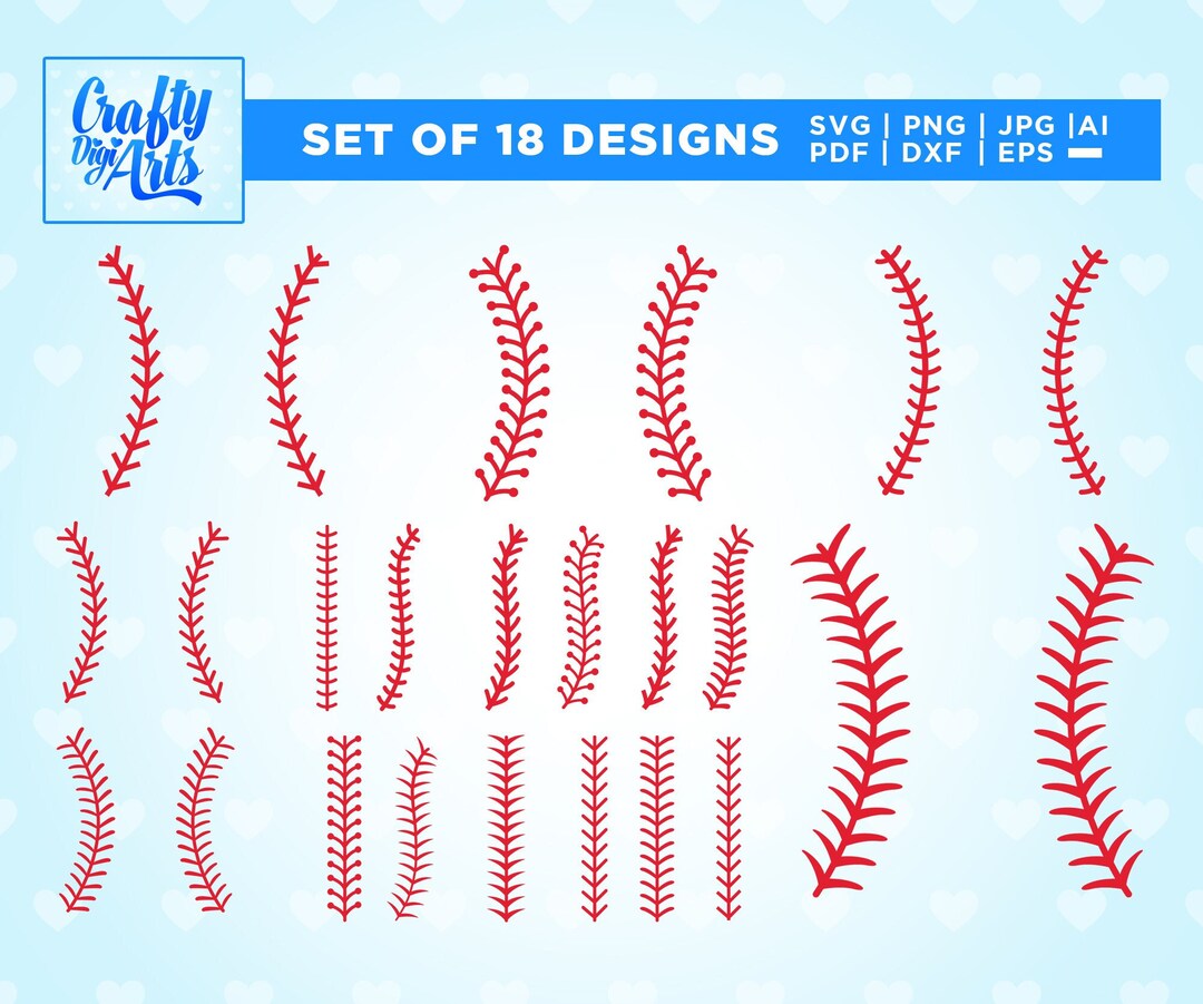 Baseball Stitches SVG, Baseball Svg, Bundle, Softball, Baseball Threads ...