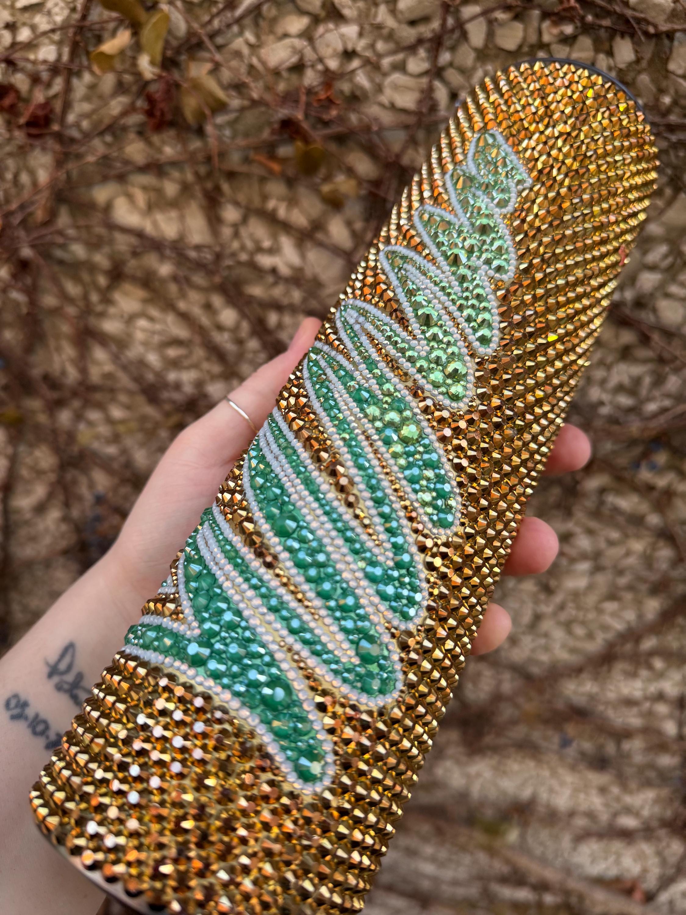 Blinged Out Blue Ombré 32 Oz Stainless Steel Tumbler - Etsy