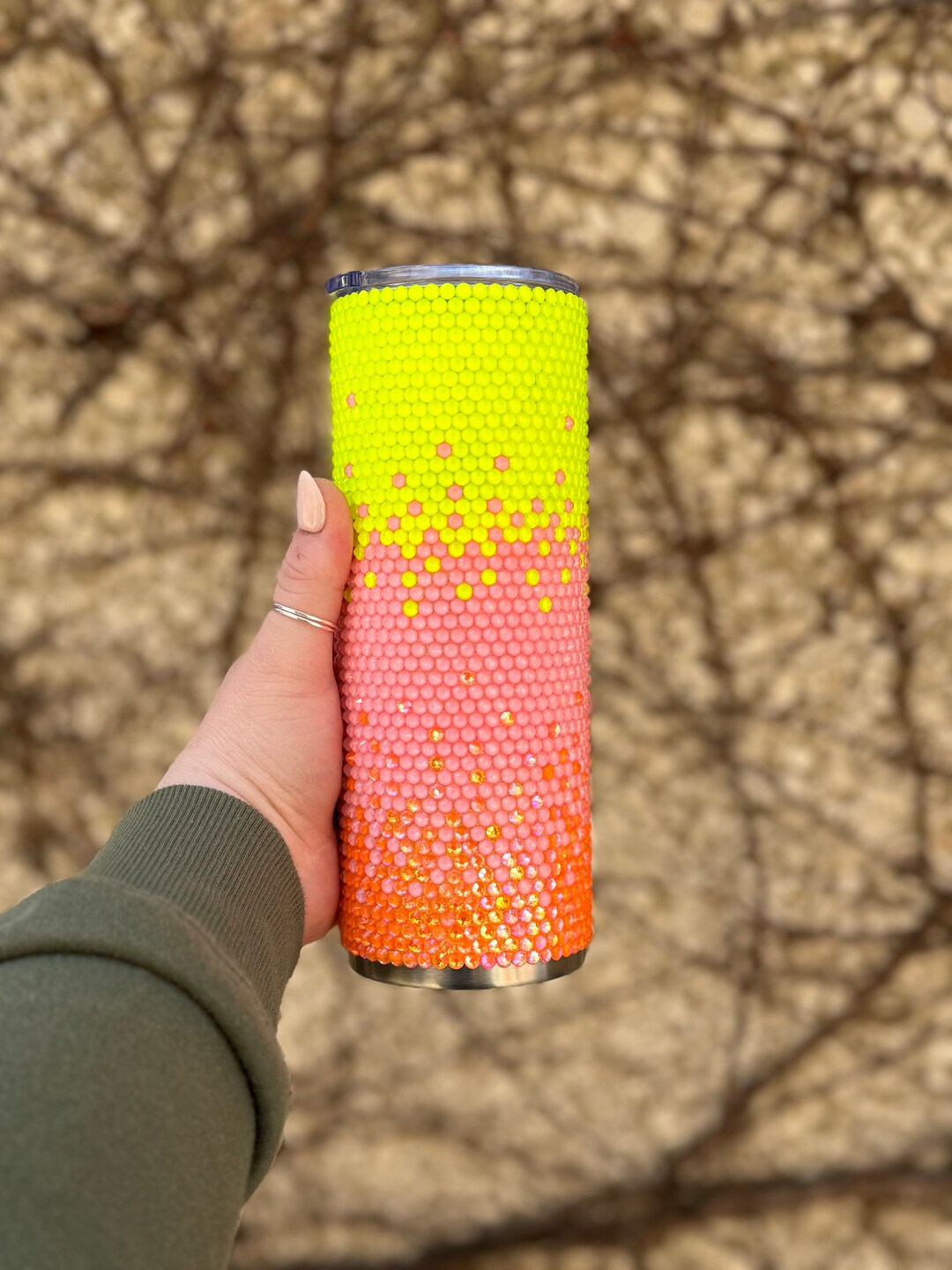 Blinged Out Summer Ombre - 24 Oz Stainless Steel Tumbler - Etsy