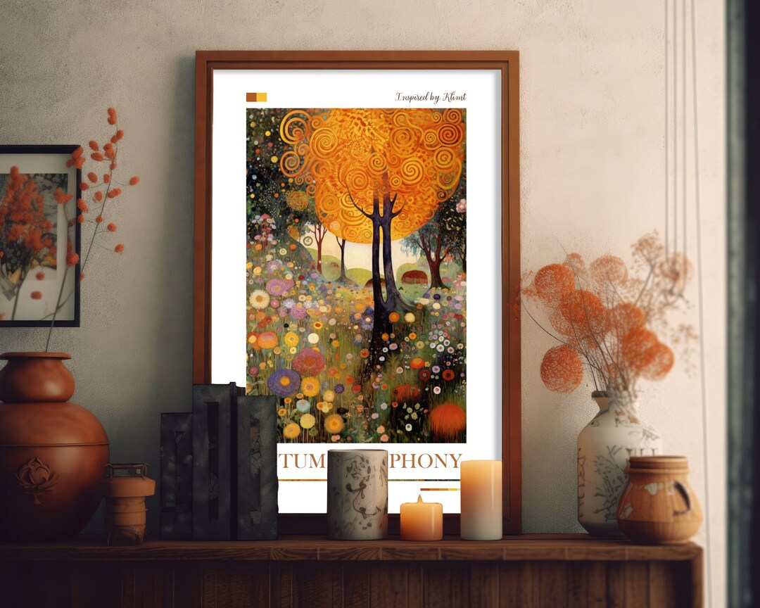 Autumn's Symphony Art Print Flowers Poster 11 Painting - Etsy