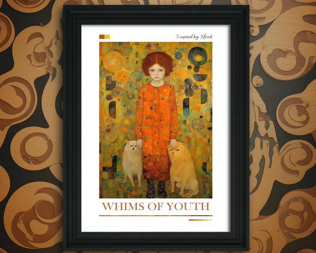 Whims of Youth Art Print Childhood Boy With Dogs Poster Painting ...