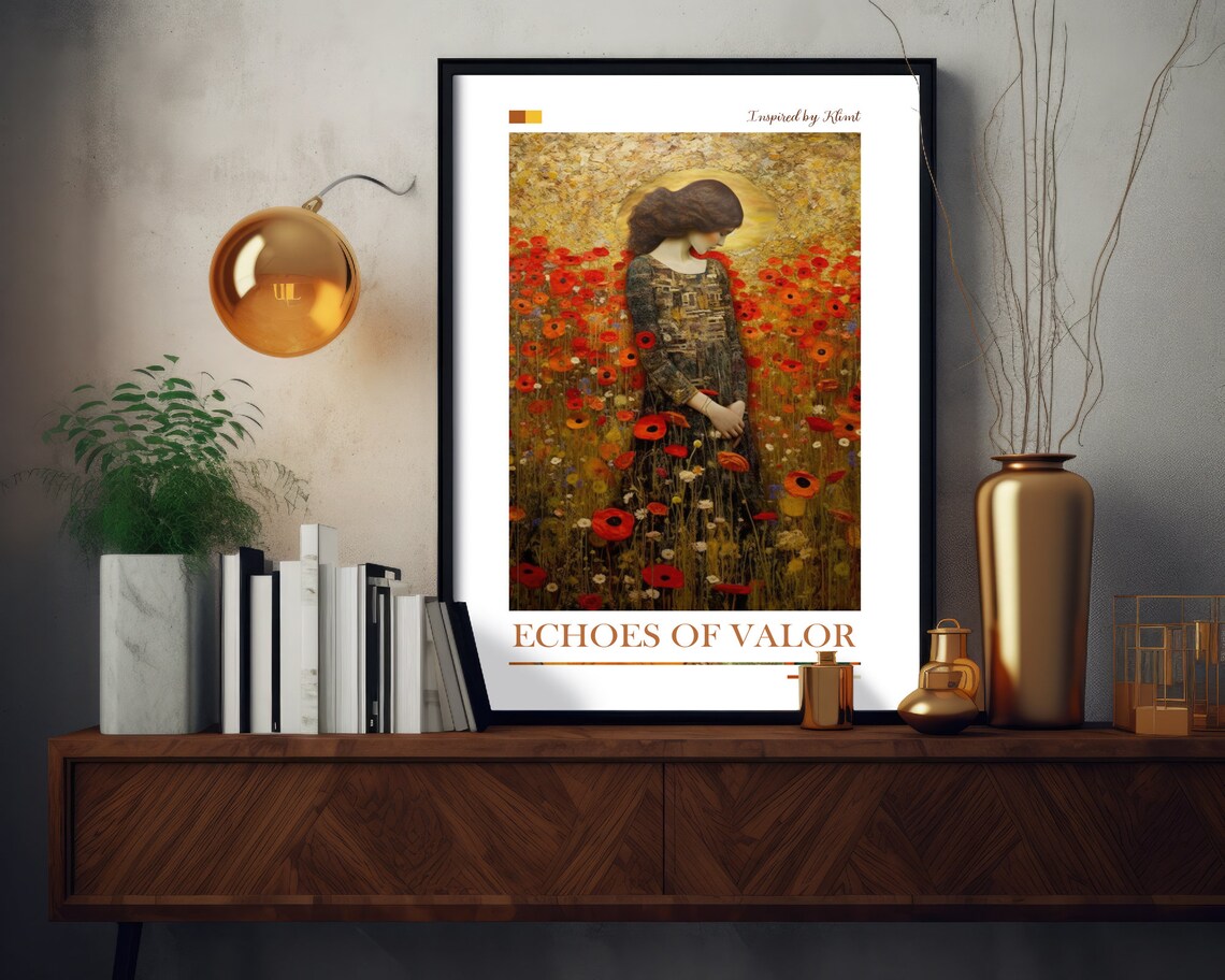 Echoes of Valor Art Print in Flander's Fields Poster Painting Inspired ...