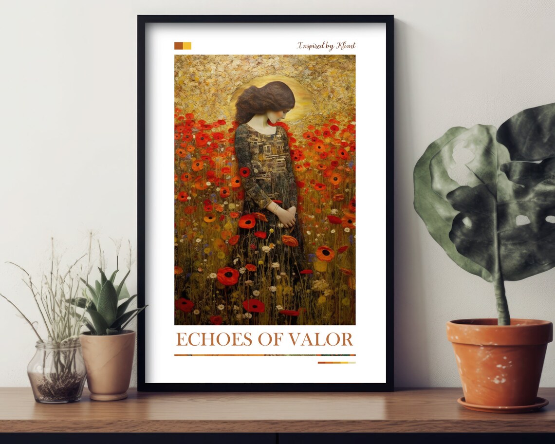 Echoes of Valor Art Print in Flander's Fields Poster Painting Inspired ...
