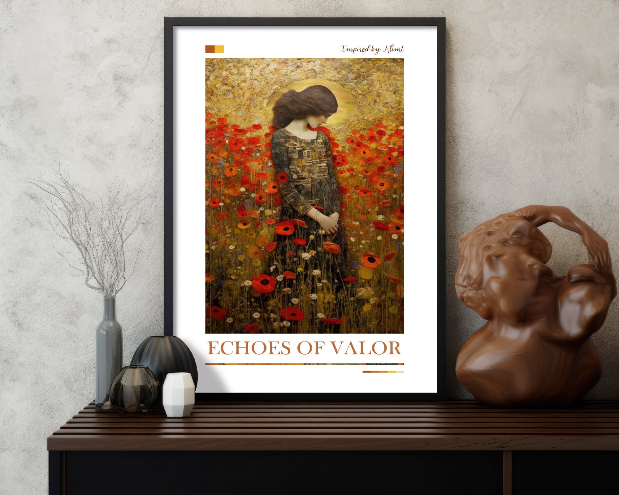 Echoes of Valor Art Print in Flander's Fields Poster Painting Inspired ...