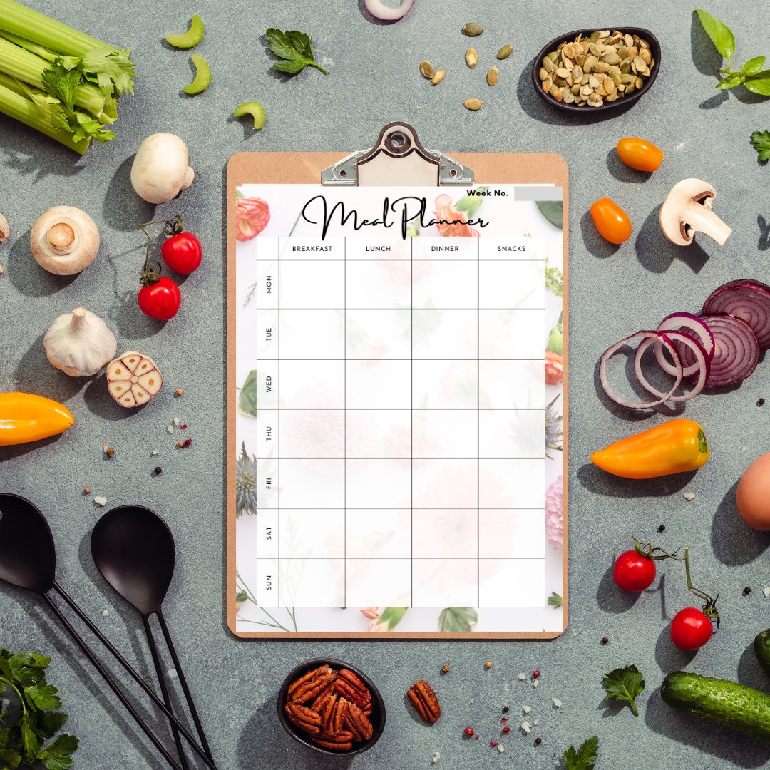 MEAL PLANNER Your Comprehensiveplanner to Nourishing Cuisine - Etsy