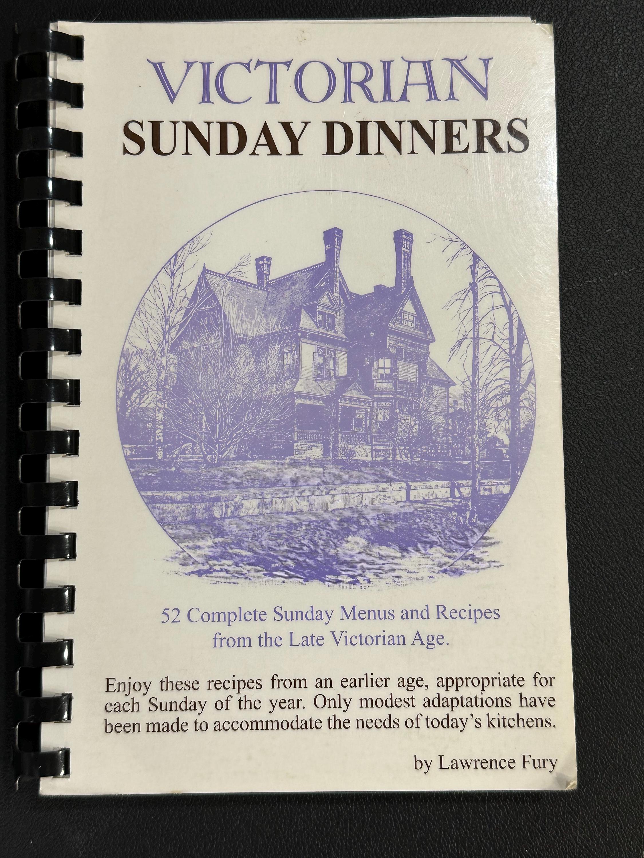 Victorian Sunday Dinners Menus & Recipes by Lawrence Fury - Etsy