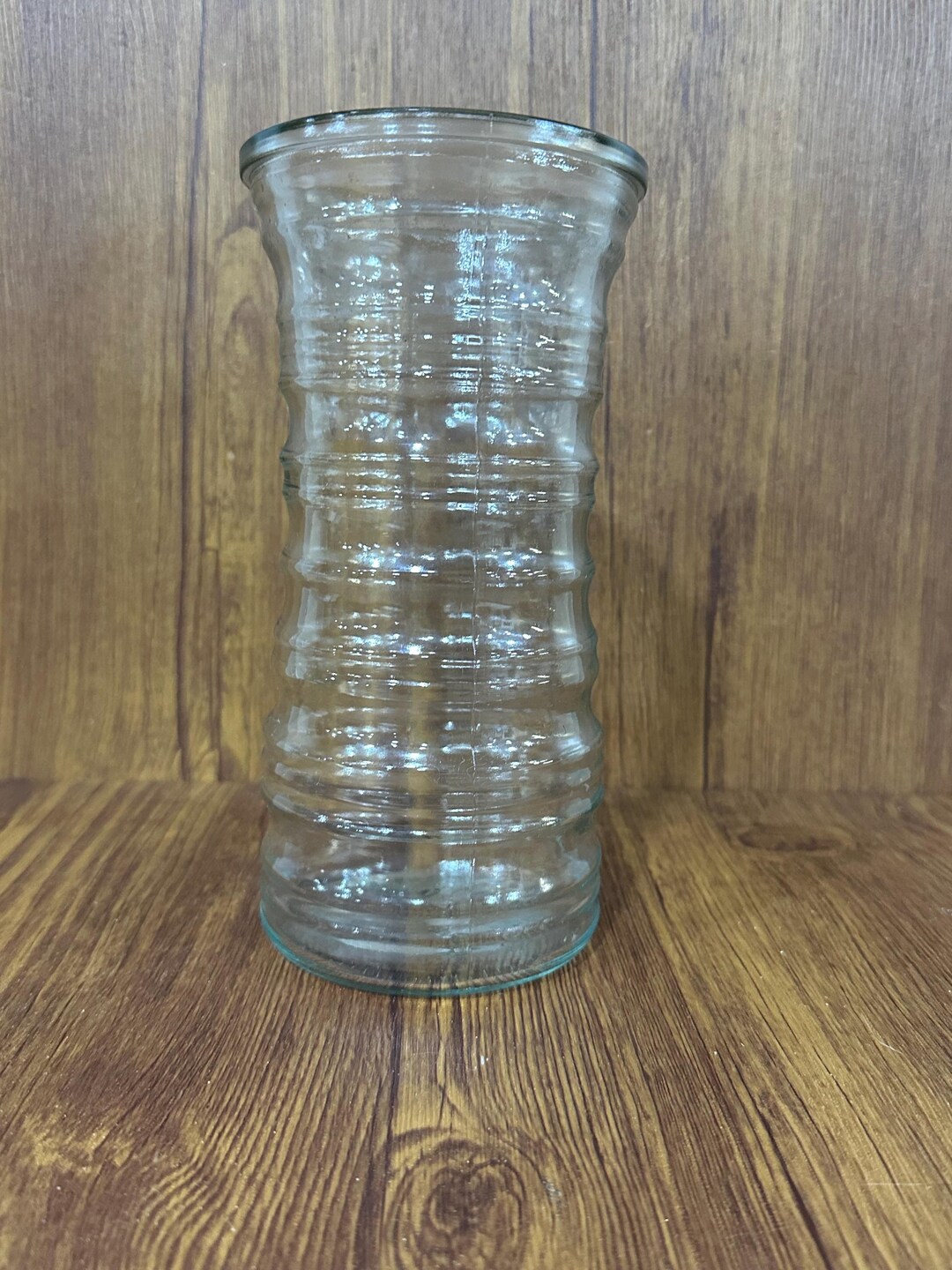 Vintage Syndicate Sales Vase Clear Glass Flower Vase - Etsy