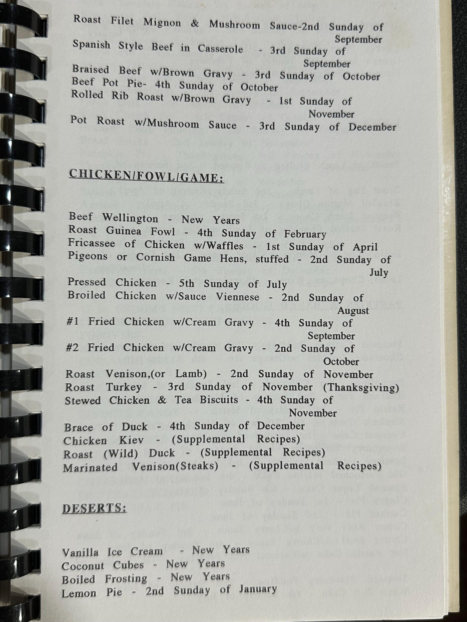 Victorian Sunday Dinners Menus & Recipes by Lawrence Fury - Etsy
