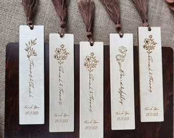 Custom Wood Bookmarks With Tassel, Personalized Wooden Bookmark, Unique ...