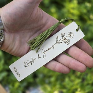 Custom Wood Bookmarks With Tassel, Personalized Wooden Bookmark, Unique ...