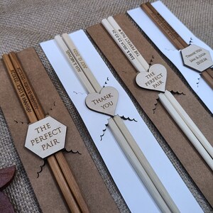 Personalized Bamboo Chopsticks: Engraved Wedding Favors - Etsy