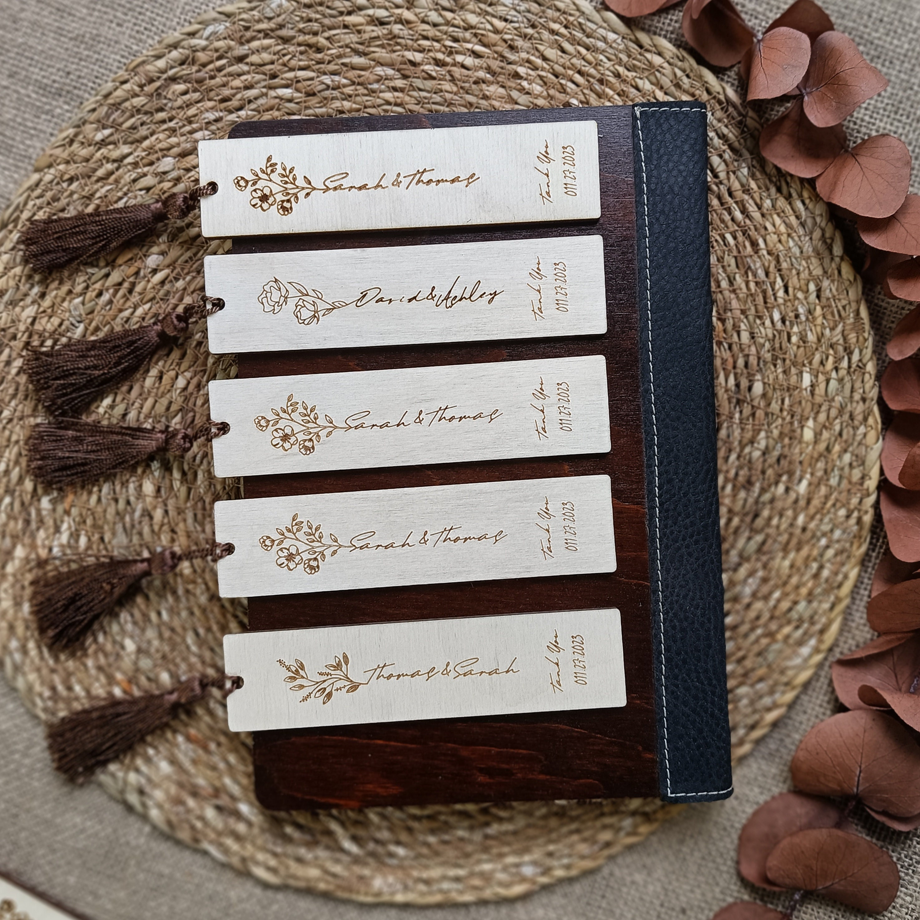 Custom Wood Bookmarks With Tassel, Personalized Wooden Bookmark, Unique ...