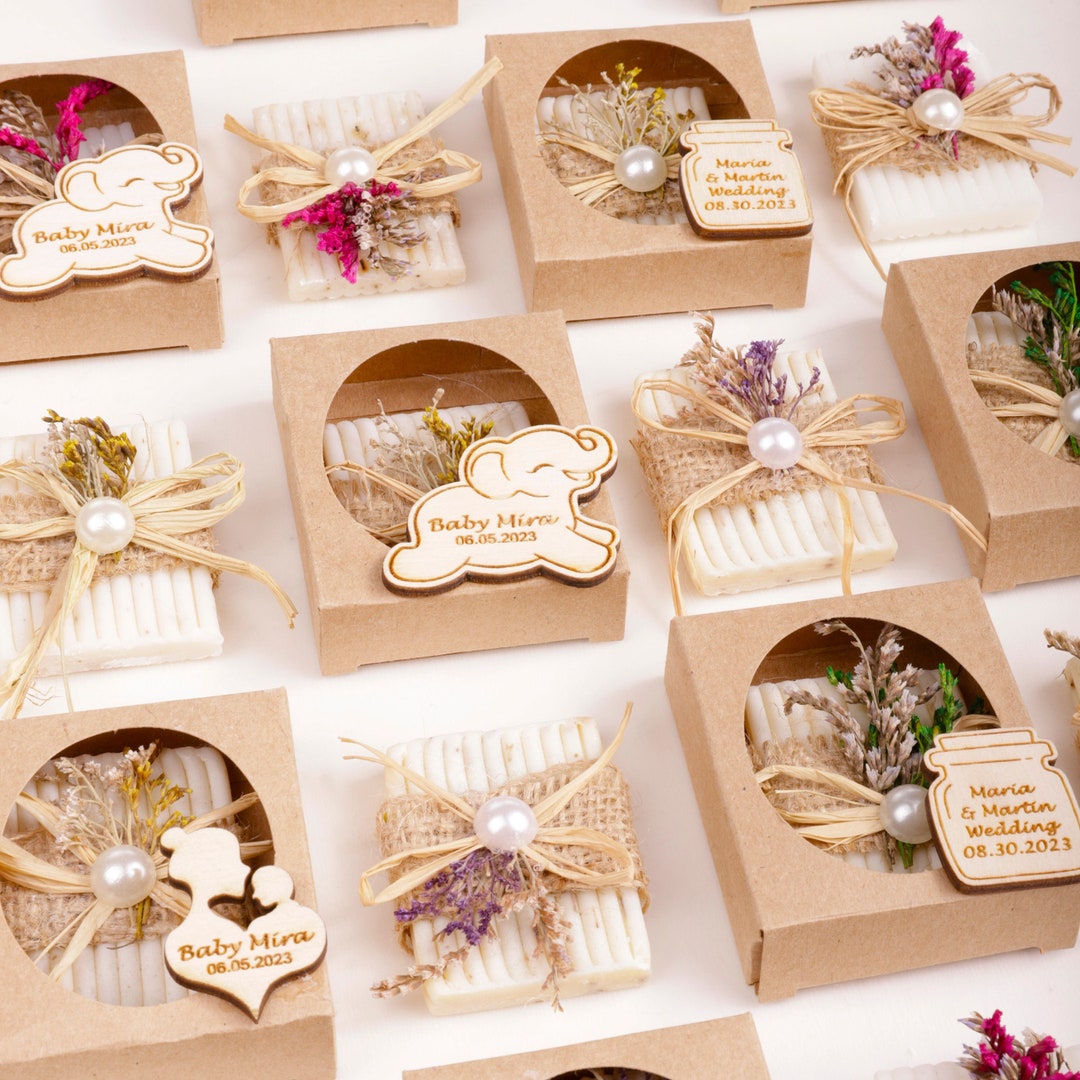 50 PCS Mini Soap Favors, Wedding Favors for Guests in Bulk ...