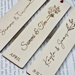 Custom Wood Bookmarks With Tassel, Personalized Wooden Bookmark, Unique ...