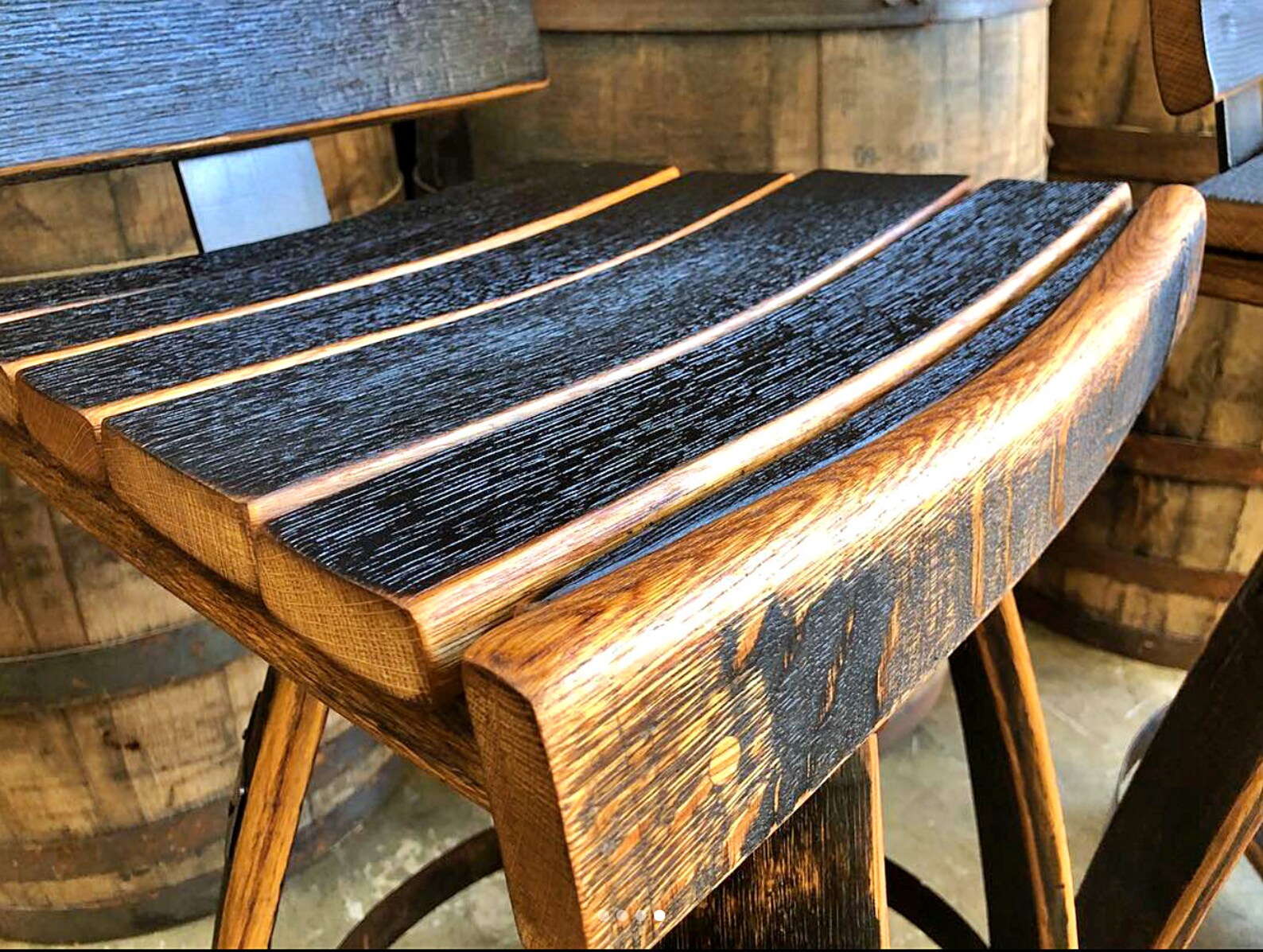 Whiskey Barrel Bar Set - Etsy