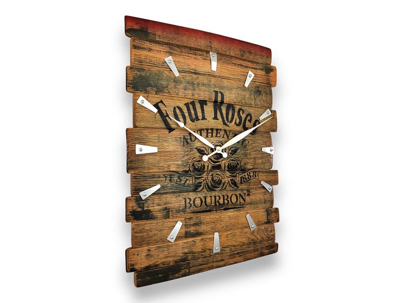 Whiskey Barrel Clocks | Highly Visible Silver Display | Distillery ...
