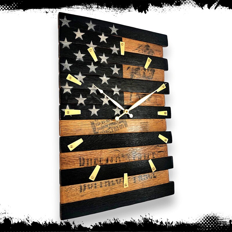 Wooden Flag Clock - Etsy