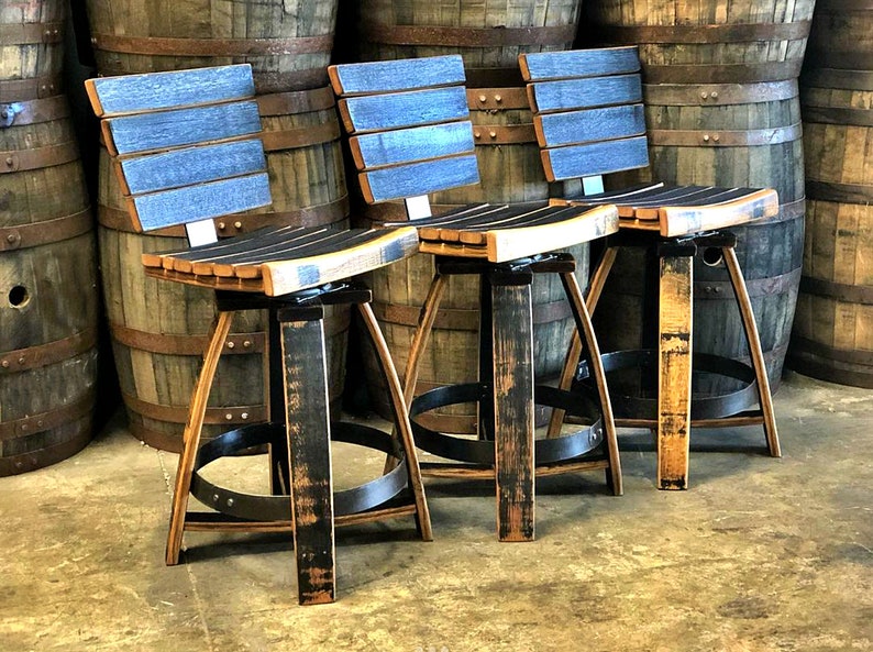Whiskey Barrel Bar Set - Etsy