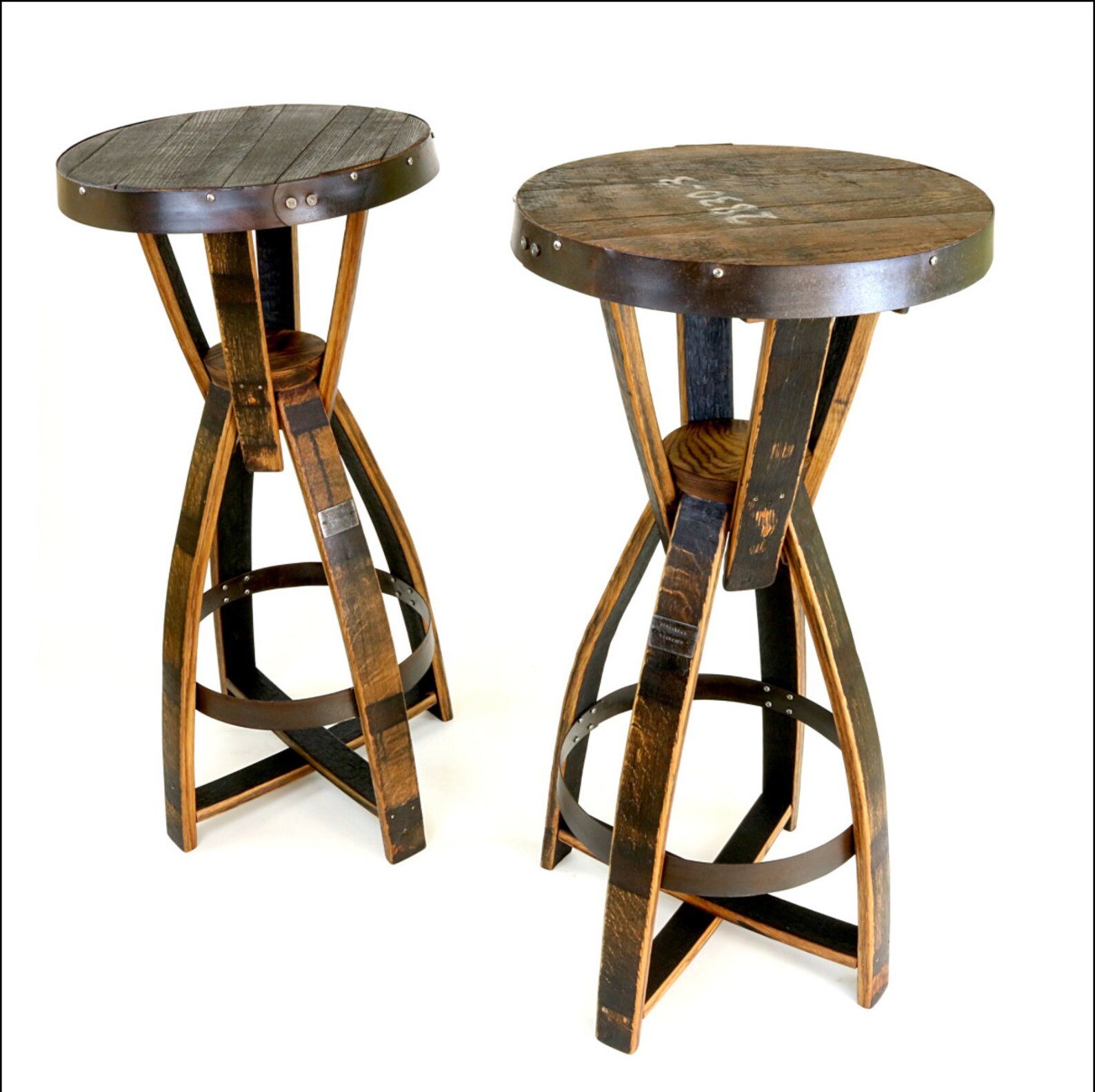 Kentucky Bar Set Whiskey Barrel Barstools and Table - Etsy