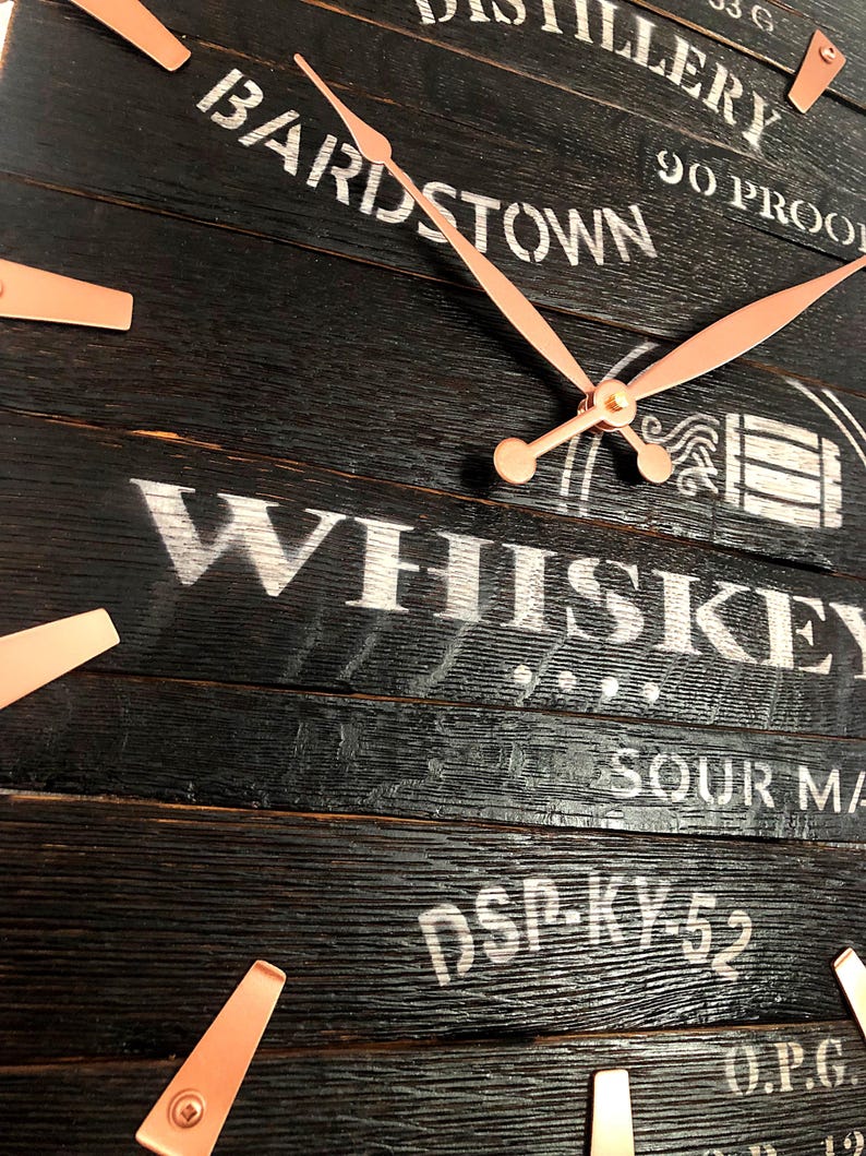 Copper Whiskey Barrel Clock - Etsy