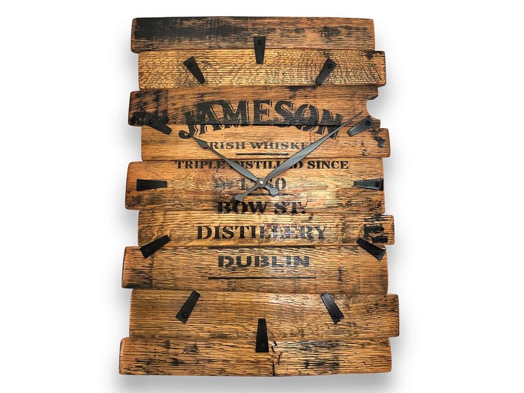 Whiskey Barrel Stave Distillery Clocks - Etsy