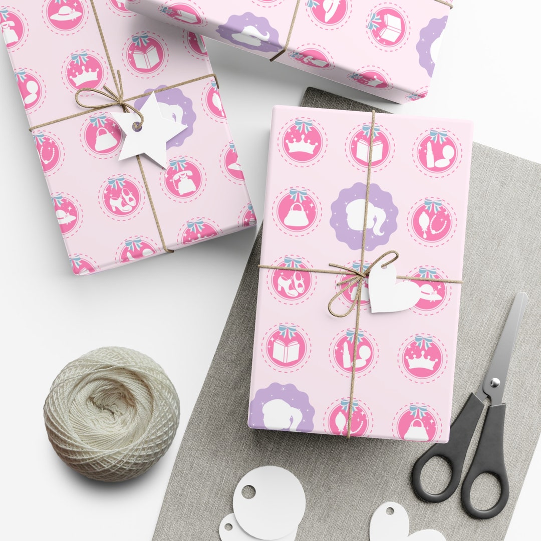 Barbie Theme Wrapping Paper Birthday Gift Wrap Papers Holiday - Etsy